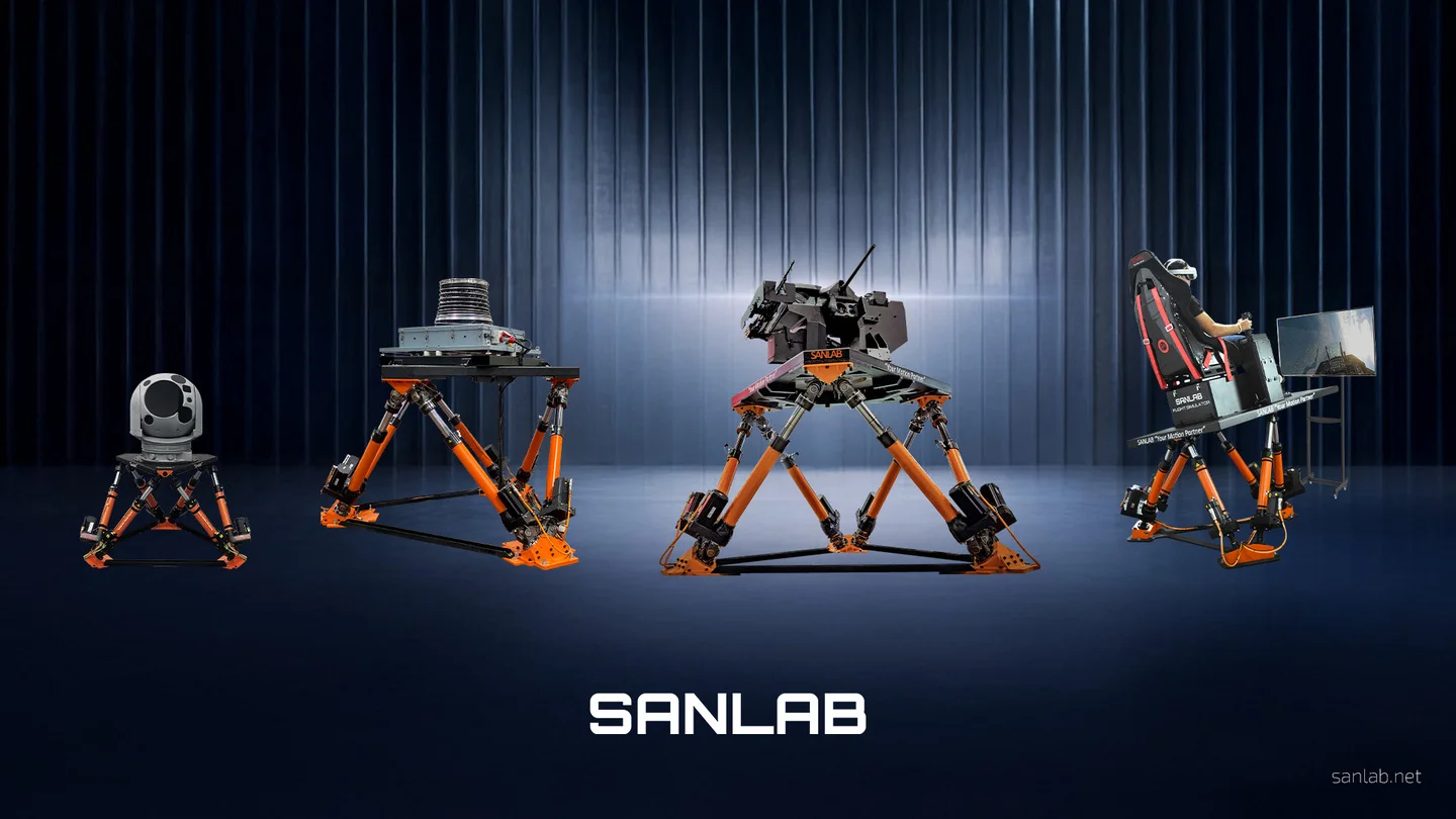 6DOF Motion Platforms for Test Systems & Simulators | SANLAB